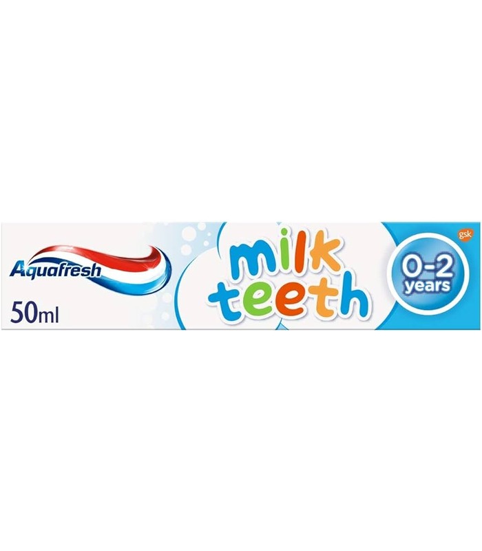 Aquafresh Milk Teeth Toothpaste 0-2 50ml – Cardamum